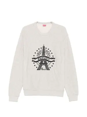 Kenzo Cotton Crewneck Sweatshirt By - Grey