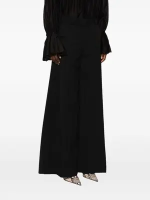 THE LATEST Wool Blend Flared Trousers