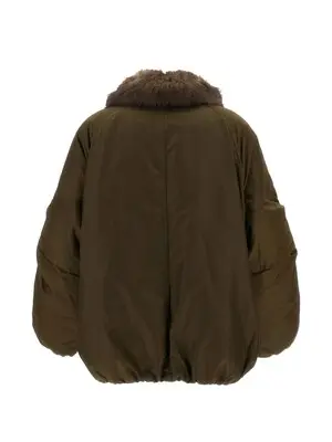 STAND STUDIO Thilda Nylon Bomber Jacket - Green