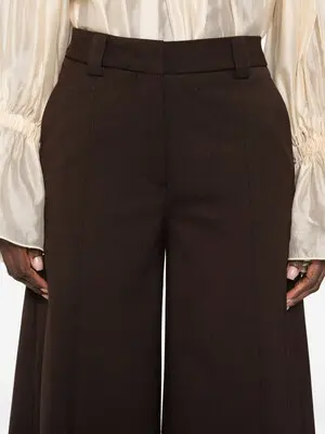 THE LATEST Wool Blend Flared Trousers