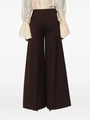 THE LATEST Wool Blend Flared Trousers