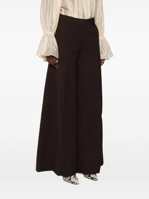 THE LATEST Wool Blend Flared Trousers