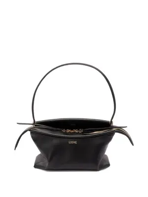 Loewe Whisker Small Leather Shoulder Bag - Black