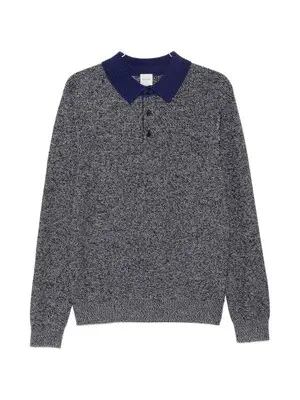 Paul Smith Wool Polo Shirt - Black