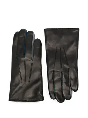 Paul Smith Leather Gloves - Black