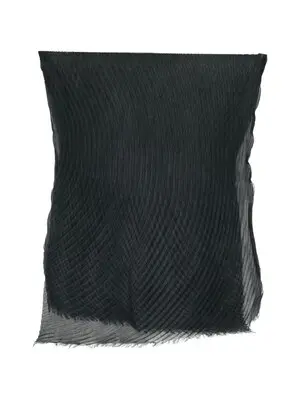 Issey Miyake Pleated Scarf - Black