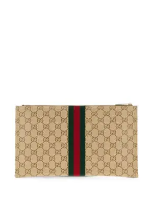 Gucci Web Detail Large Pouch