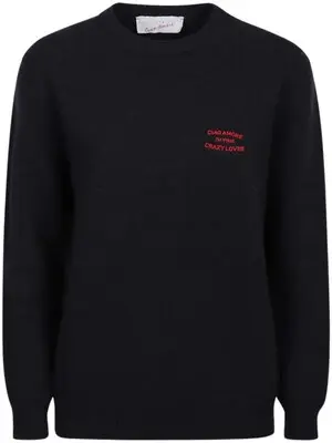 Giada Benincasa My Boyfriend Crazy Lover Sweater By - Blue
