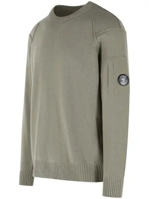 C.P. COMPANY Lens Crewneck Knitted Jumper