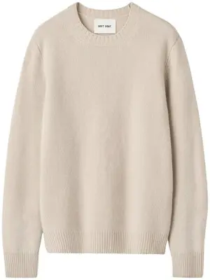 Soft Goat Chunky Crewneck - Beige