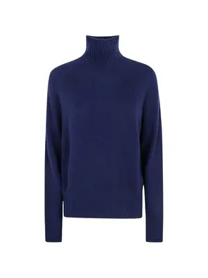 Seventy Cashmere Turtleneck Knitted Sweater - Blue