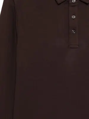 Michael Kors Logo-embroidered Polo Shirt - Brown