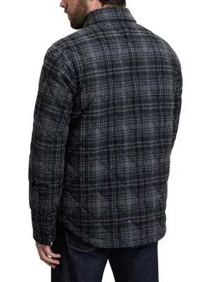 Woolrich Checked Quilted Shirt Jacket