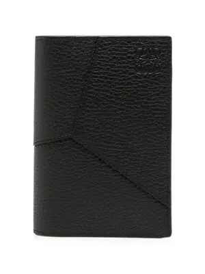 Loewe Leather Passport Cover - Black