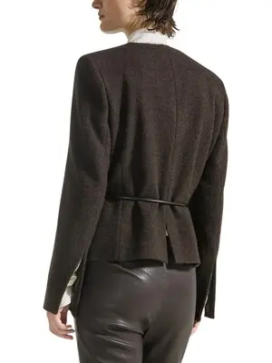 Seventy Wool Blend Jacket With Belt