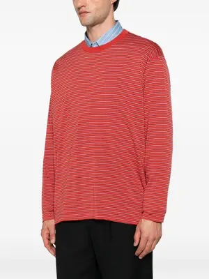 Auralee Wool Striped T-shirt