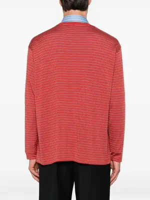 Auralee Wool Striped T-shirt