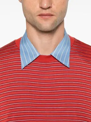 Auralee Wool Striped T-shirt