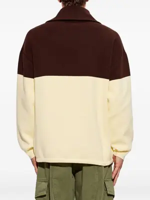 Loewe Cotton Zipped Sweater - Brown