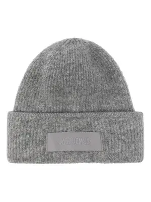 Jacquemus Le Bonnet Wool Beanie - Grey