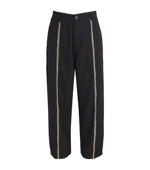 KARTIK RESEARCH Wool Rabari Sultan Trousers - Black