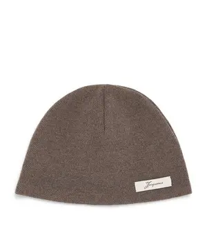 Jacquemus Merino Wool-cashmere Chevron Beanie