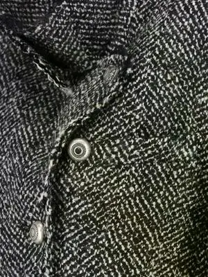 Seafarer Herringbone-pattern Frayed Jacket