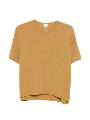 C.T.PLAGE Cashmere Short-sleeve Knitted T-shirt