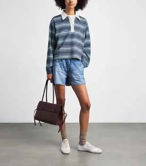 Rag & Bone Cotton Stripe Miramar Rugby Polo Shirt
