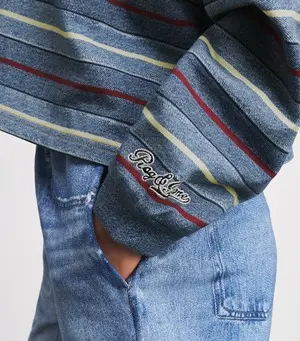 Rag & Bone Cotton Stripe Miramar Rugby Polo Shirt