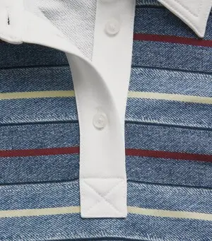 Rag & Bone Cotton Stripe Miramar Rugby Polo Shirt