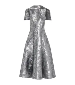 EMILIA WICKSTEAD Metallic Cloqué Harlow Midi Dress