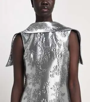EMILIA WICKSTEAD Metallic Cloqué Harlow Midi Dress