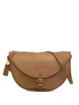 Liu Jo Suede-effect Buckle-detail Crossbody Bag