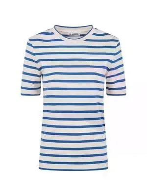 JIL SANDER Striped Crew-neck T-shirt