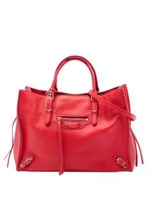 Balenciaga 2018 Mini Leather Papier A6 Zip Around Satchel