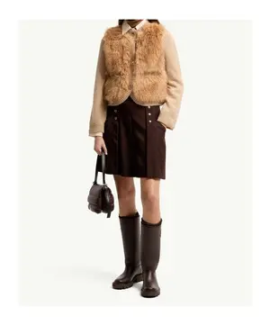 Moncler Alpaca Wool Blend Padded Cardigan
