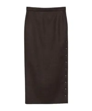 Max Mara Zippered Skirt - Brown