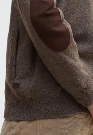Barbour Stand Collar Cardigan - Brown