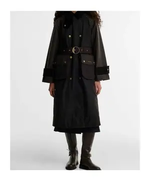 Barbour Elva Belted Wax Coat - No