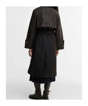 Barbour Elva Belted Wax Coat - No