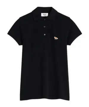Maison Kitsuné Baby Fox Regular Polo - Black