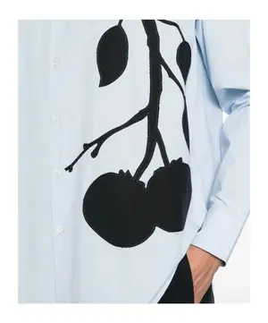 J.W.ANDERSON Persimmon Applique Shirt In Pale Blue