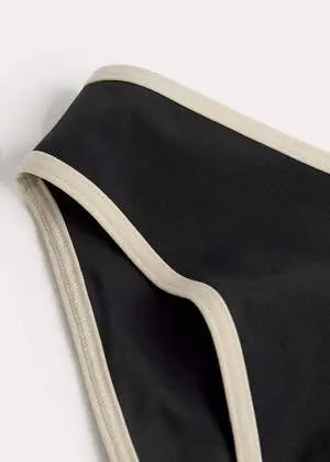 TOTEME Striped-edge Bikini Bottoms