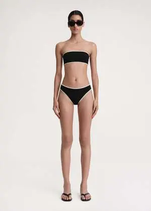 TOTEME Striped-edge Bikini Bottoms