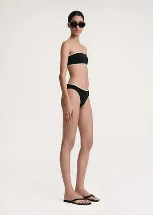 TOTEME Striped-edge Bikini Bottoms