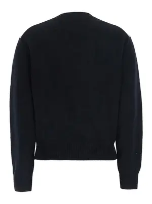 DUNST Argyle Crew Neck Knitted Sweater