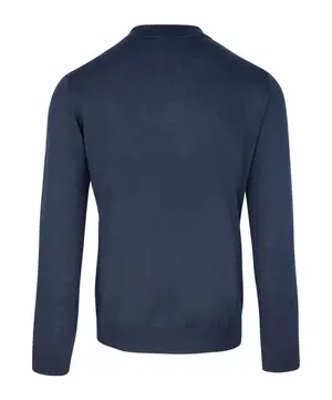 PAOLO PECORA Long-sleeved Knitted Polo Shirt