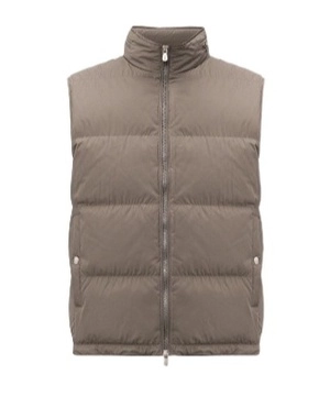 Brunello Cucinelli Sleeveless Padded Jacket - Gray