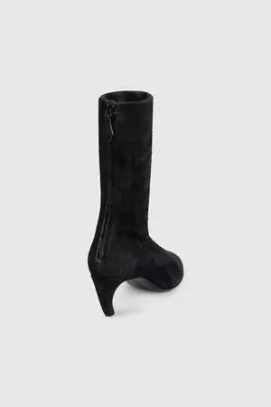 Victoria Beckham Harlow Mid Boot 55 Stretch Suede